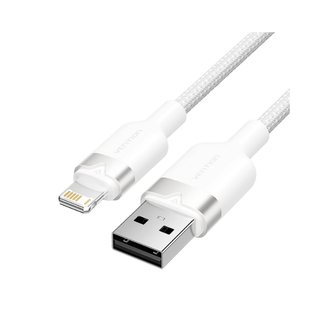 VENTIOPN USB 2.0 TYPE-A MALE TO LIGHTNING MALE 2.4A CABLE - Bandon Co ...
